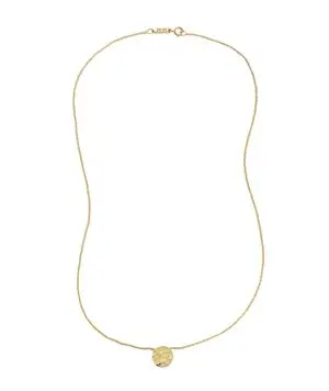JENNIFER MEYER Mini Hammered Disc 18-karat Necklace - Gold