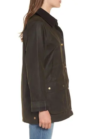 Barbour Acorn Waxed Cotton Jacket - Olive