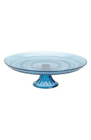 FORTESSA Jupiter Glass Cake Stand - Blue