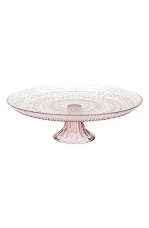 FORTESSA Jupiter Glass Cake Stand - Pink