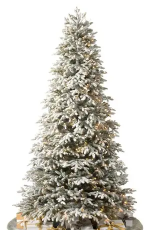 BALSAM HILL Frosted Fraser Fir® Pre-lit Artificial Tree - Led Clear