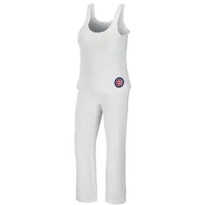 WEAR BY ERIN ANDREWS Chicago Cubs Cozy Lounge Tank Top & Pants Set - Cream