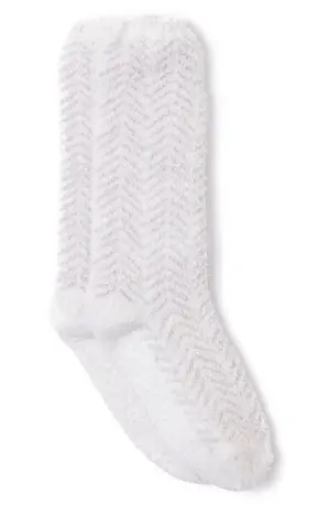 Barefoot Dreams Cozychic™ Herringbone Gripper Crew Socks