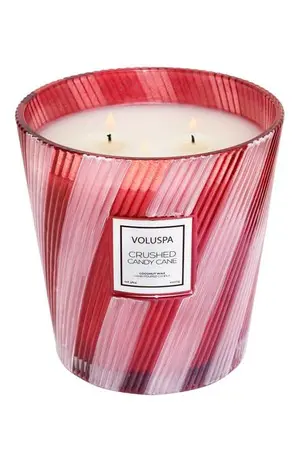 Voluspa Crushed Candy 3-wick Candle - Crushed Candy Cane