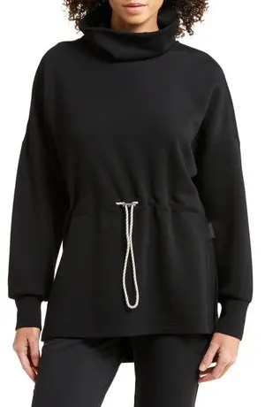 Varley Freya Funnel Neck Sweatshirt - Black