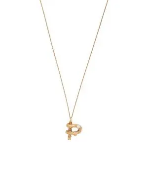 Chloé Necklace Brass, Mineral Glass