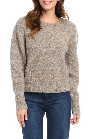 Karen Kane Blouson Sleeve Bouclé Sweater
