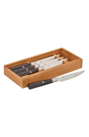 MIYABI 4000fc Set Of 4 Steak Knives - Silver