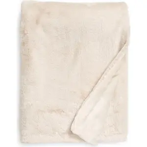 UNHIDE Cuddle Puddles Plush Throw Blanket - Beige Bear
