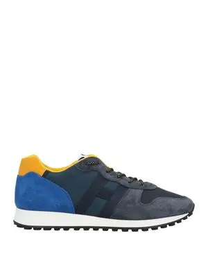 Hogan Soft Leather And Textile Fiber Sneakers - Blue
