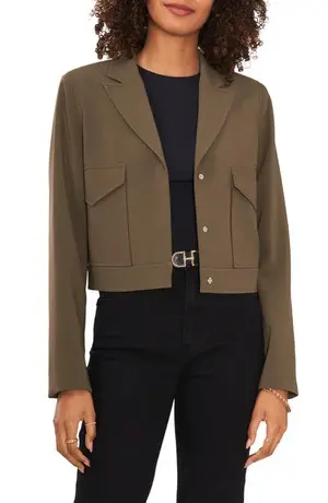 Vince Camuto Notched Lapel Crop Blazer