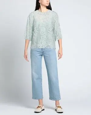 Dolce & Gabbana Top Size Cotton, Viscose, Polyamide - Blue