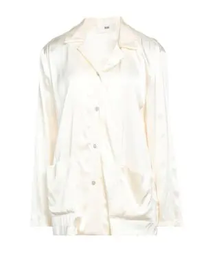 SOLOTRE Satin Shirt - White