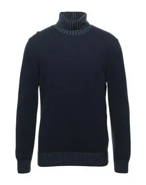 GRAN SASSO Turtleneck Knit Top Blue