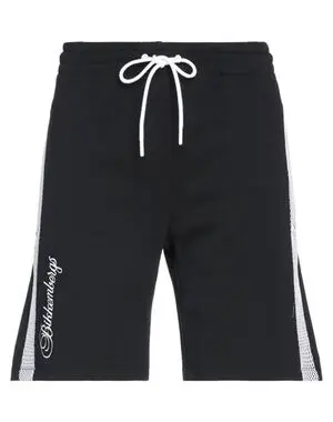 BIKKEMBERGS Cotton French Terry Shorts - Black