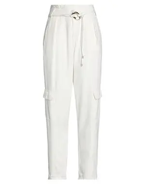 Patrizia Pepe Tapered Lyocell Pants - White