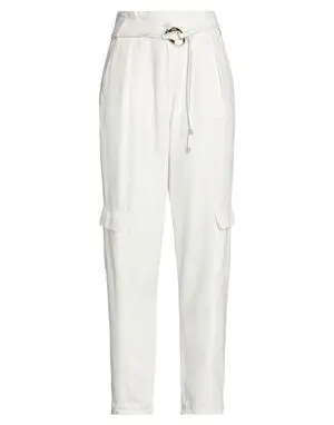 Patrizia Pepe Tapered Lyocell Pants - White