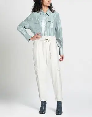Patrizia Pepe Tapered Lyocell Pants - White