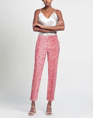 P.a.r.o.s.h Leopard-print Tapered Pants - Red