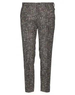 Dolce & Gabbana Tartan Wool Blend Chinos Khaki