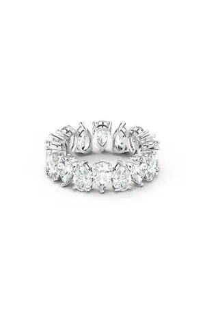 SWAROVSKI Matrix Crystal Band Ring - Clear