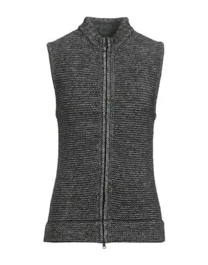 ZANONE ZANONE Cotton, Alpaca Wool, And Wool Vest Black