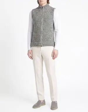 ZANONE Cotton, Alpaca Wool, And Wool Vest - Grey