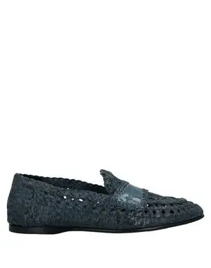 Dolce & Gabbana Loafers In Soft Leather - Slate Blue