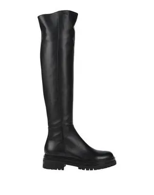 GIANVITO ROSSI Leather Over-the-knee Boots - Black