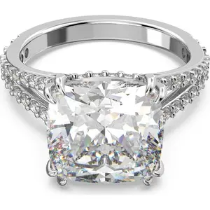 SWAROVSKI Stilla Square Cocktail Ring - White