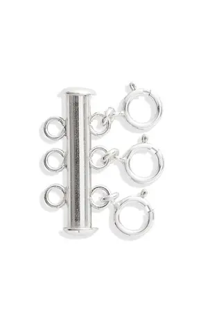 SET & STONES Layered Necklace Detangler - Silver