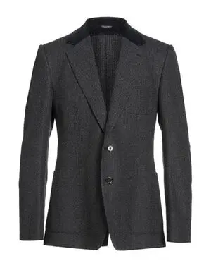 Dolce & Gabbana Blazer Size Cotton, Wool, Polyamide, Polyester, Elastane - Dark Blue