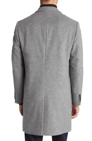 Cardinal Of Canada Sutton Wool Overcoat - Light Grey