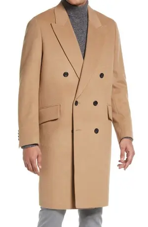 Cardinal Of Canada Thomas Wool & Cashmere Overcoat - Camel