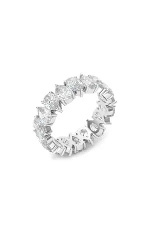 HAUTECARAT Pear Lab Created Diamond Eternity Ring - White Gold