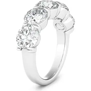 HAUTECARAT HauteCarat 5-Stone Lab Created Diamond Ring White Gold