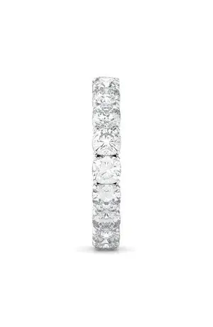 HAUTECARAT Cushion Cut Lab Created Diamond Eternity Ring - White Gold