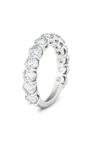 HAUTECARAT HauteCarat Lab-Created Diamond Eternity Ring 18k White Gold