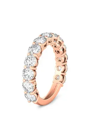HAUTECARAT Lab-created Diamond Eternity Ring - Rose Gold