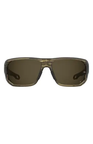 Under Armour Under Armour 63mm Wrap Sunglasses Wood Brown/ Brown Oleophobic