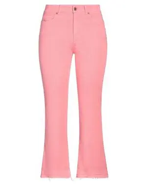 AVANTGAR DENIM BY EUROPEAN CULTURE Pants Size Cotton, Polyester, Elastane - Pink