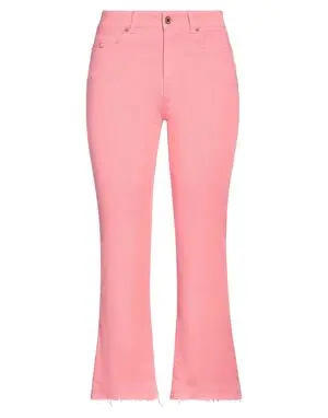 AVANTGAR DENIM BY EUROPEAN CULTURE Pants Size Cotton, Polyester, Elastane - Pink
