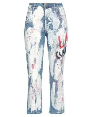 CUSTO BARCELONA Tapered Jeans In Printed Stretch Denim