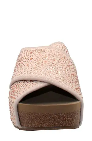VOLATILE Dixie Dust Slide Sandal - Champagne