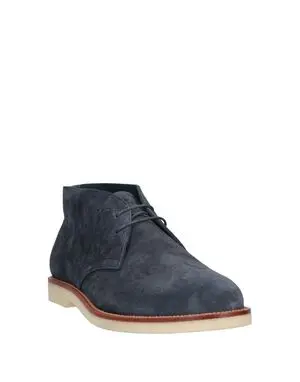 Hogan Ankle Boots In Light Leather - Blue