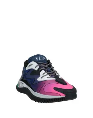 Valentino Garavani Multicolor Pattern Textile Fibers And Soft Leather Sneakers