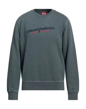 DIESEL® Crewneck French Terry Sweatshirt Grey