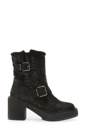 Dkny Daray Buckle Block Heel Bootie