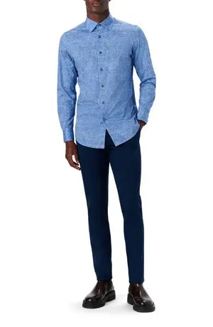 Bugatchi Ooohcotton® Button-up Shirt - Cobalt