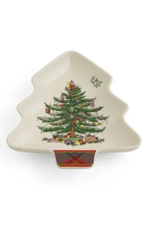 SPODE Christmas Tree Tartan Spoon Rest